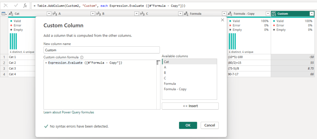Cálculos dinâmicos no Power Query – PBI Portugal